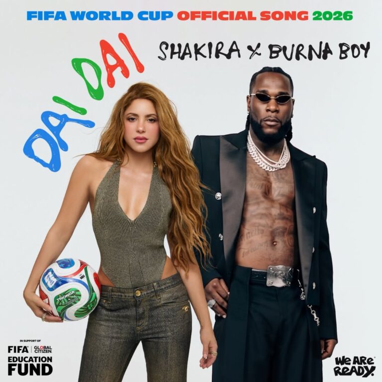 Shakira and Burna Boy Team Up for “Dai Dai,” the Official 2026 FIFA ...